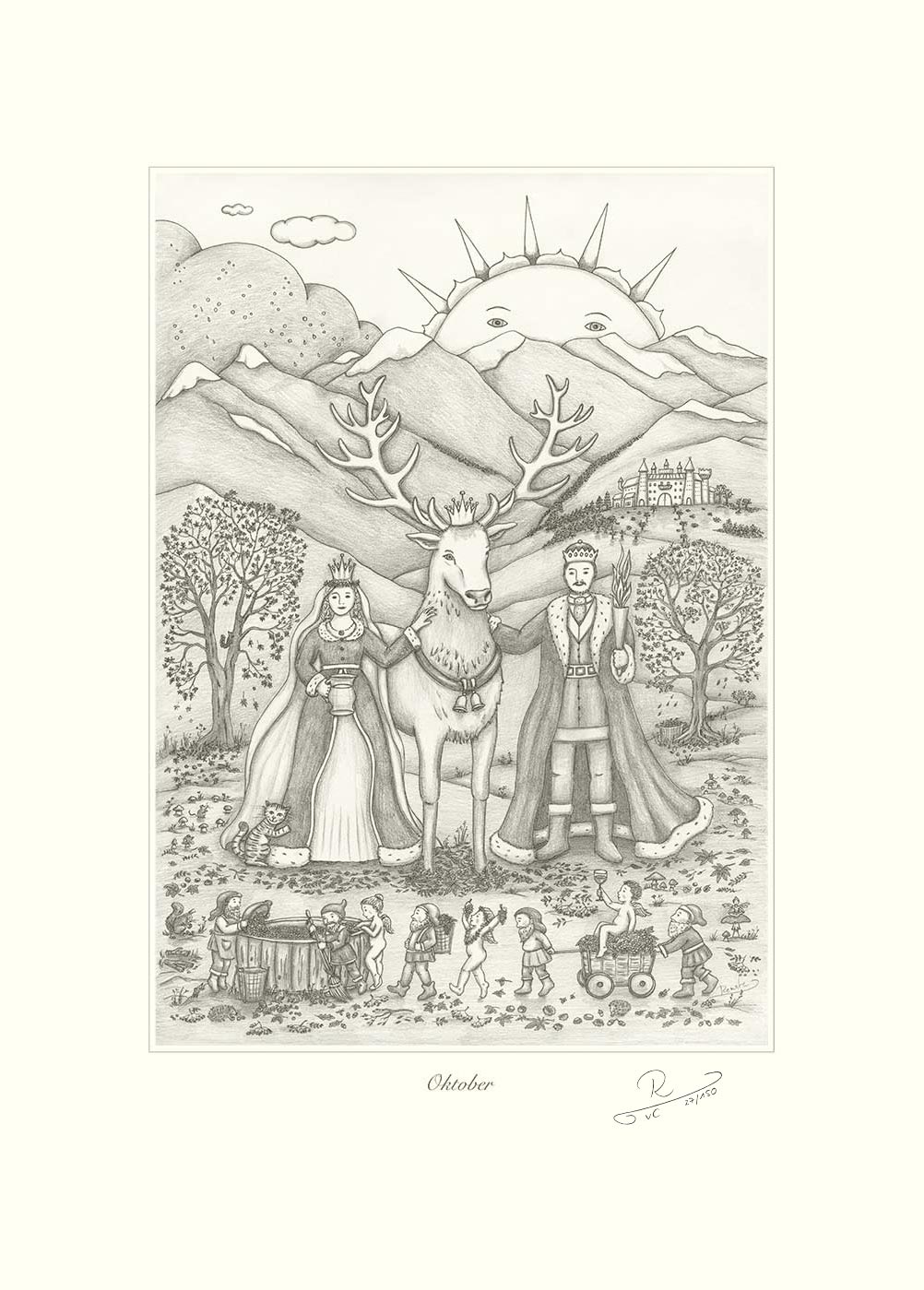 October , Drawing by Renate von Charlottenburg